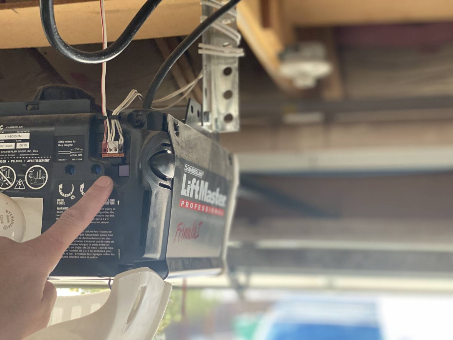 Where is the Learn Button of LiftMaster Openers?